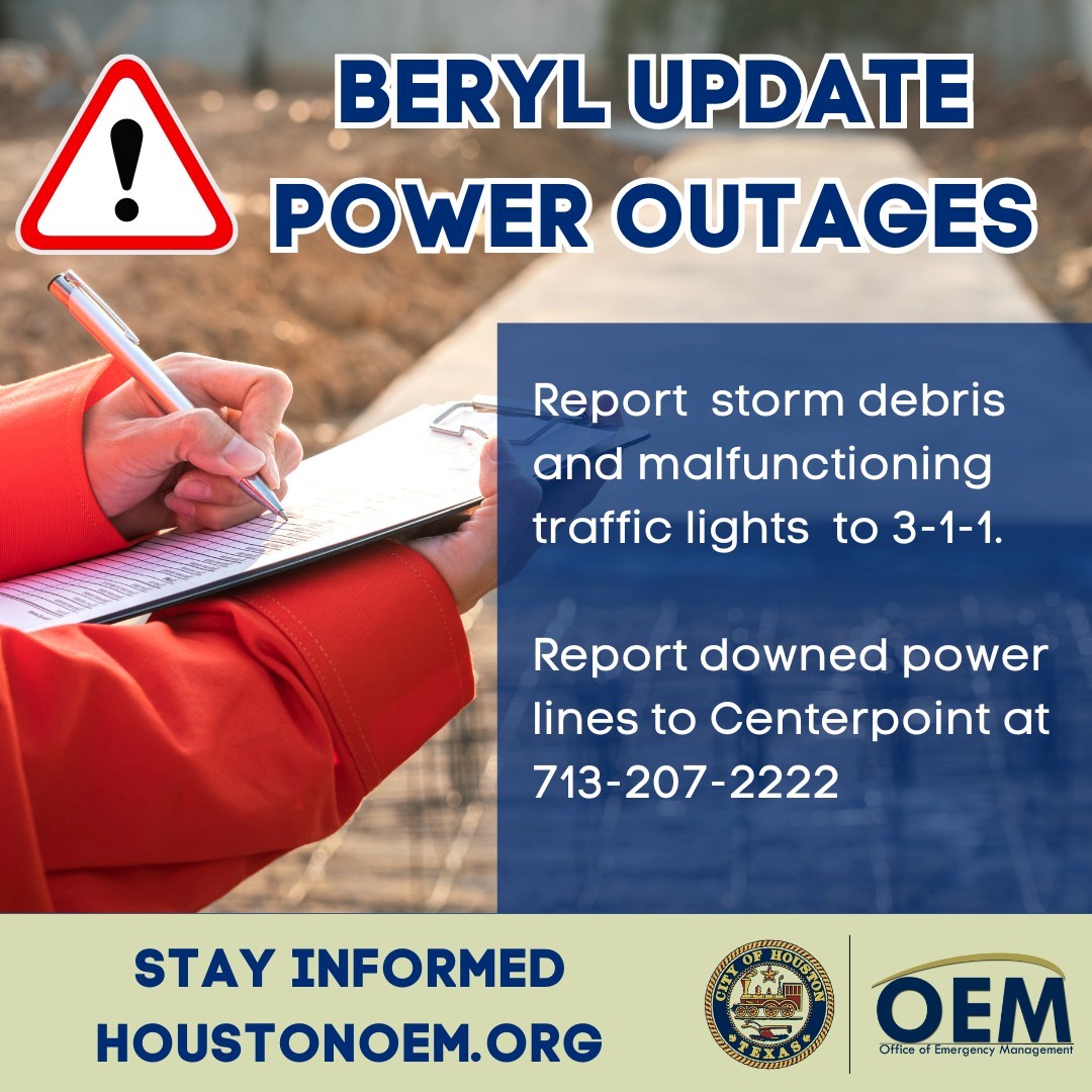 Hurricane Beryl Update – Senator Borris L Miles - HMSDC